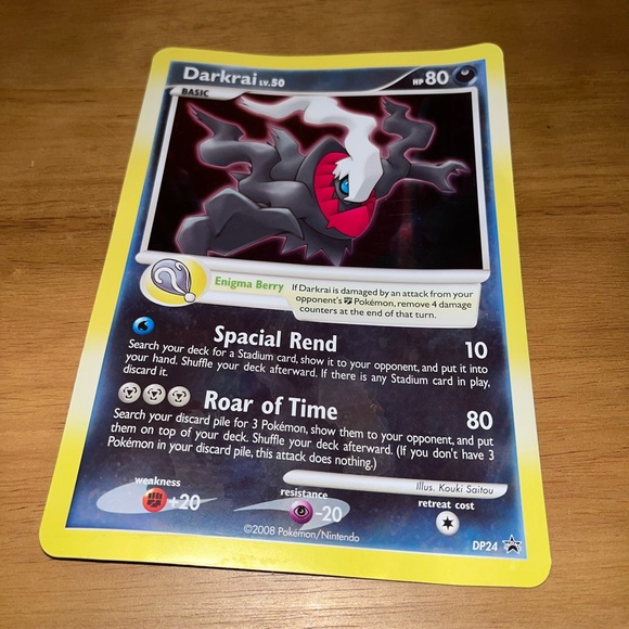 Pokemon | Toys | Jumbo Darkrai Lv 5 Basic Pokemon Card | Poshmark